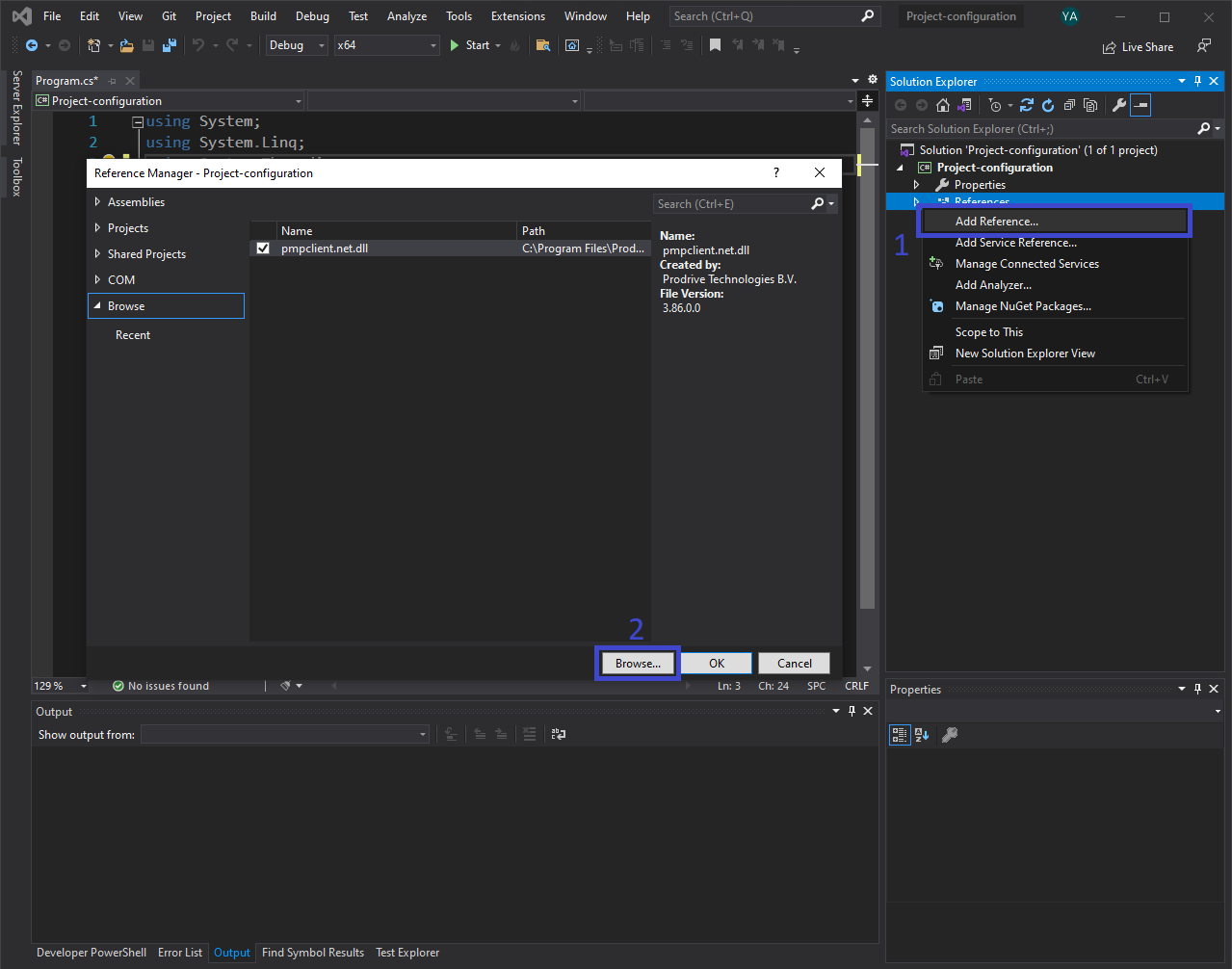 C# - PMP documentation