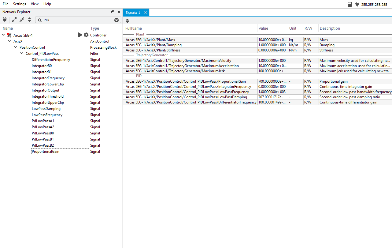 Closed-loop system - Motion Documentation